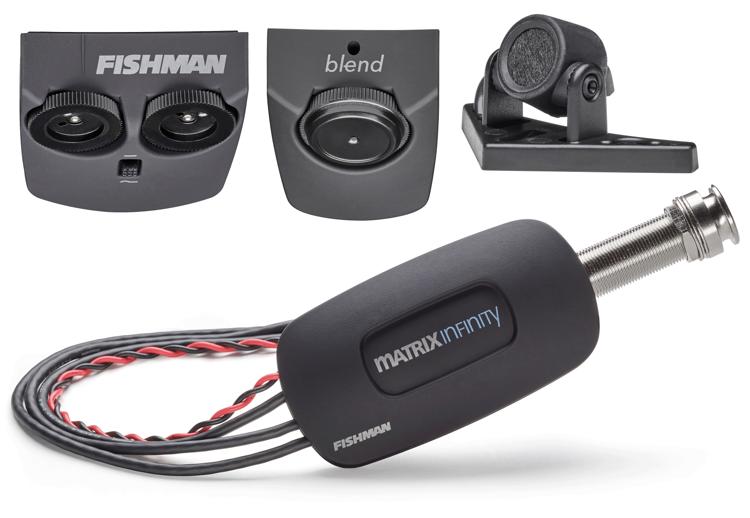 Fishman Matrix Infinity Mic Blend Acoustic Pickup - Narrow Split Saddle ...