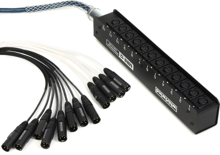 Whirlwind Mini 12 12-channel Low-profile Audio Drop Snake - 25 foot ...