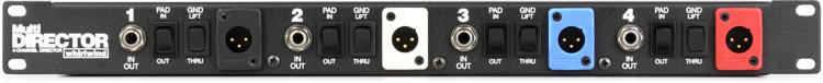 Whirlwind MultiDirector 4-channel Passive Instrument Direct Box ...