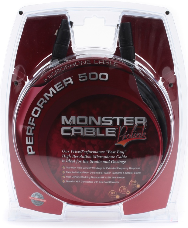 Monster Performer 500 Microphone Cable - 15' | Sweetwater