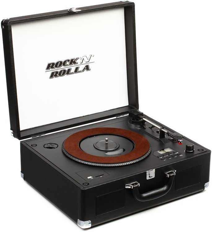 Rock N Rolla XL Briefcase Turntable - Black | Sweetwater