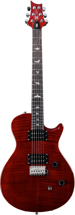 PRS SE Singlecut Tremolo - Scarlet Red with Birds | Sweetwater
