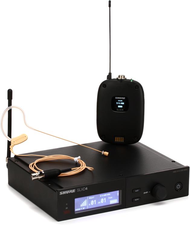 Shure SLXD14/153T Wireless Earset Microphone System - H55 Band | Sweetwater