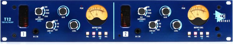 API Select T12 2-channel Tube Microphone Preamp | Sweetwater