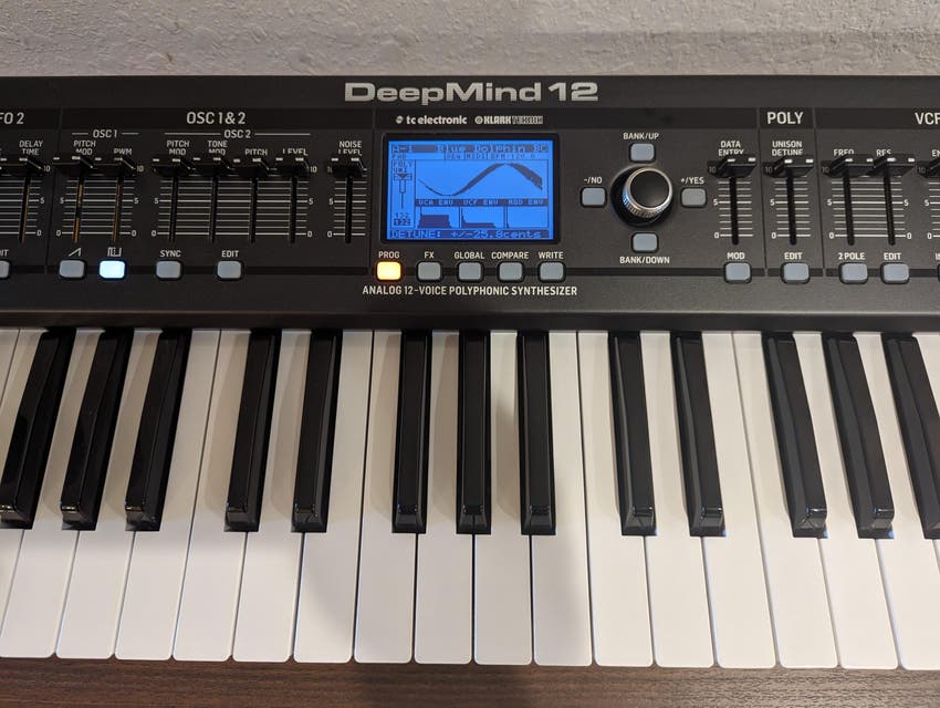Used Behringer DeepMind 12 49-key 12-voice Analog Synthesizer ...