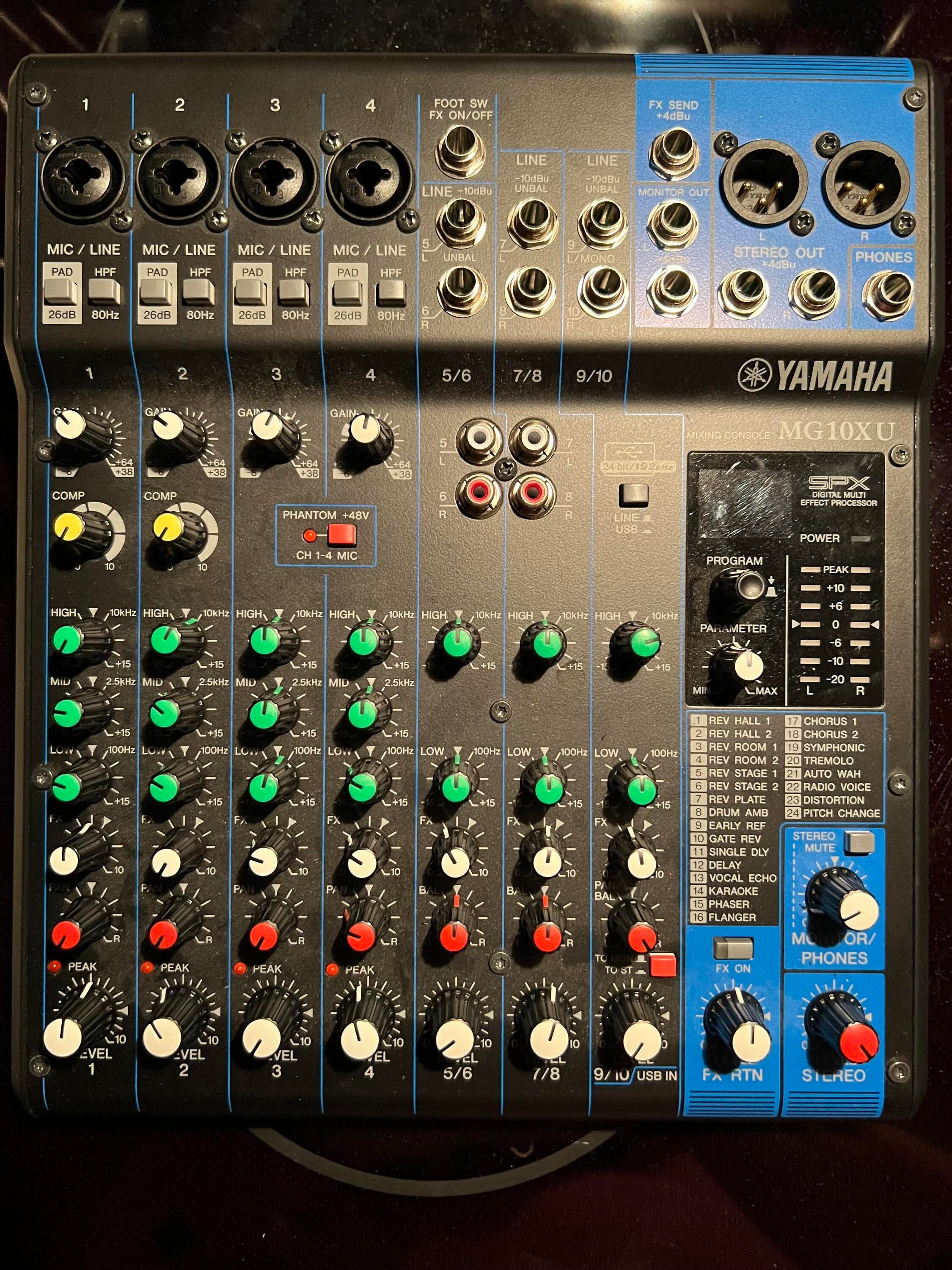 Used Yamaha MG10XU 10-channel Mixer - Sweetwater's Gear Exchange