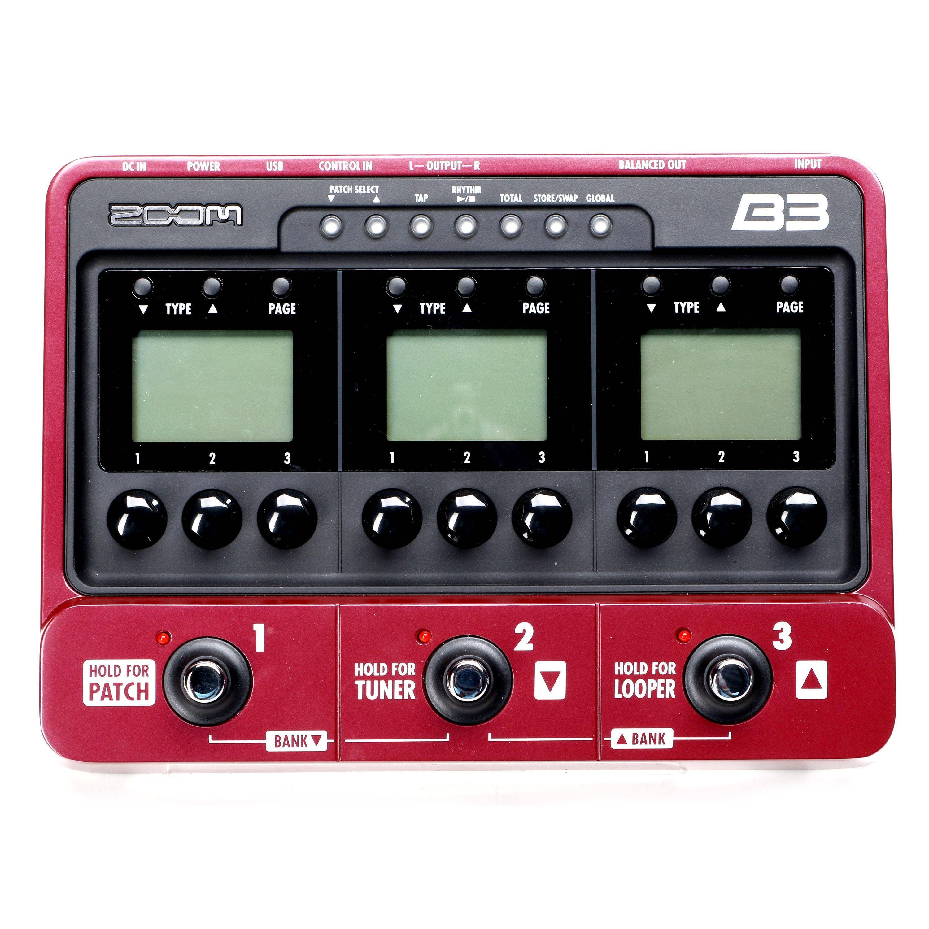 Used Zoom B3 Bass Effects & Amp Simulator Pedal | Sweetwater Gear Exchange
