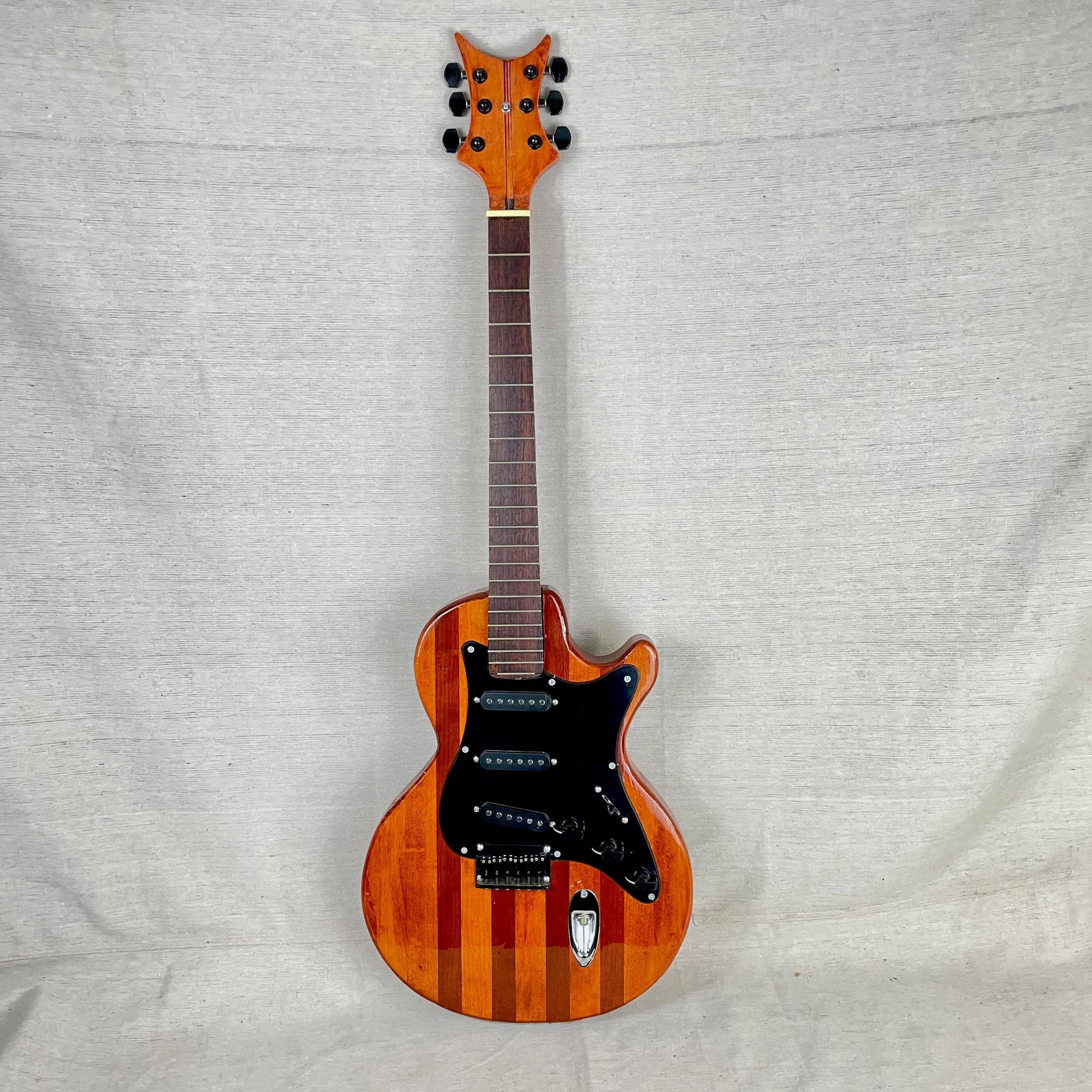 Used Americana Solidbody Electric Guitar Homemade Natural Walnut SSS ...