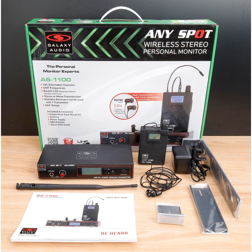 Used Galaxy Audio AS1100 Wireless IEM - Sweetwater's Gear Exchange