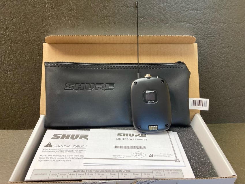 Used Shure SLXD1 Wireless Bodypack - Sweetwater's Gear Exchange