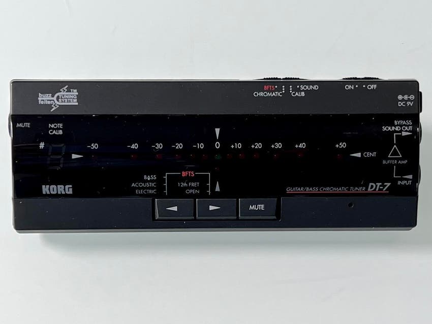 Used Korg DT-7 Guitar/Bass Chromatic Tuner Buzz Feiten Tuning System ...