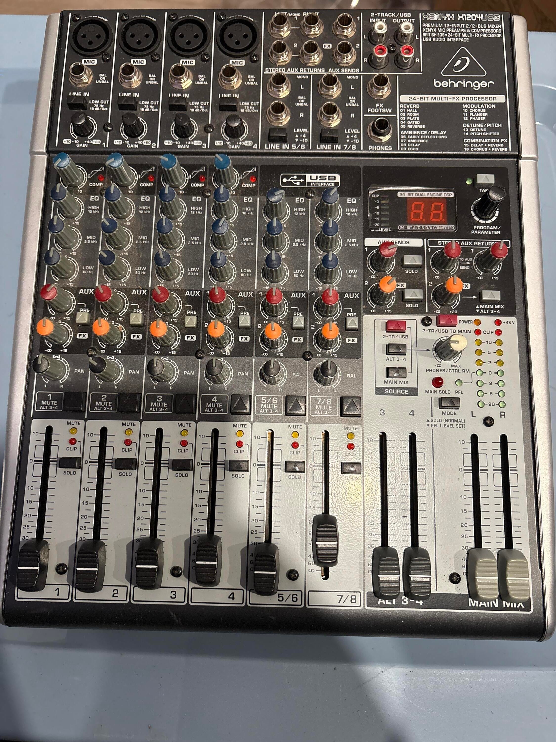 Used Behringer Xenyx 1204USB Mixer - Sweetwater's Gear Exchange