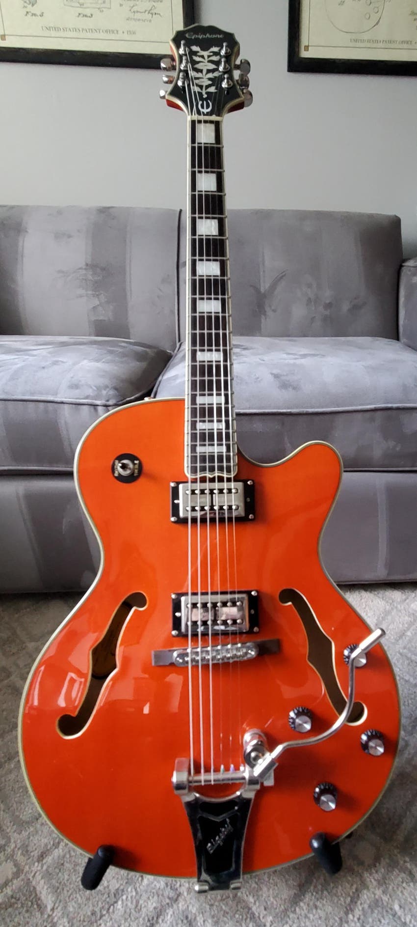 Used Epiphone Emperor Swingster (Sunrise - Sweetwater's Gear Exchange