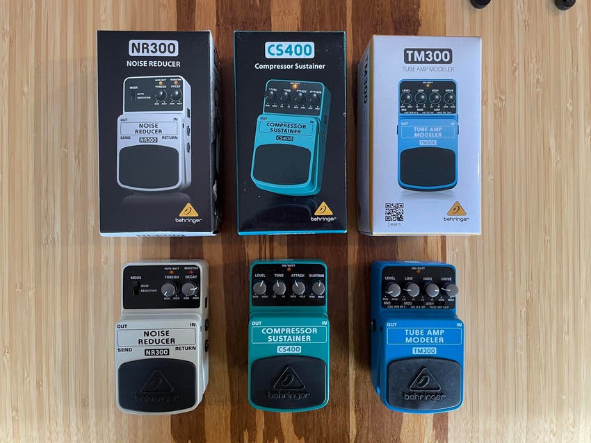 Used Behringer Value Pack Tm300 Tube Amp Modeler Cs400 Compressor
