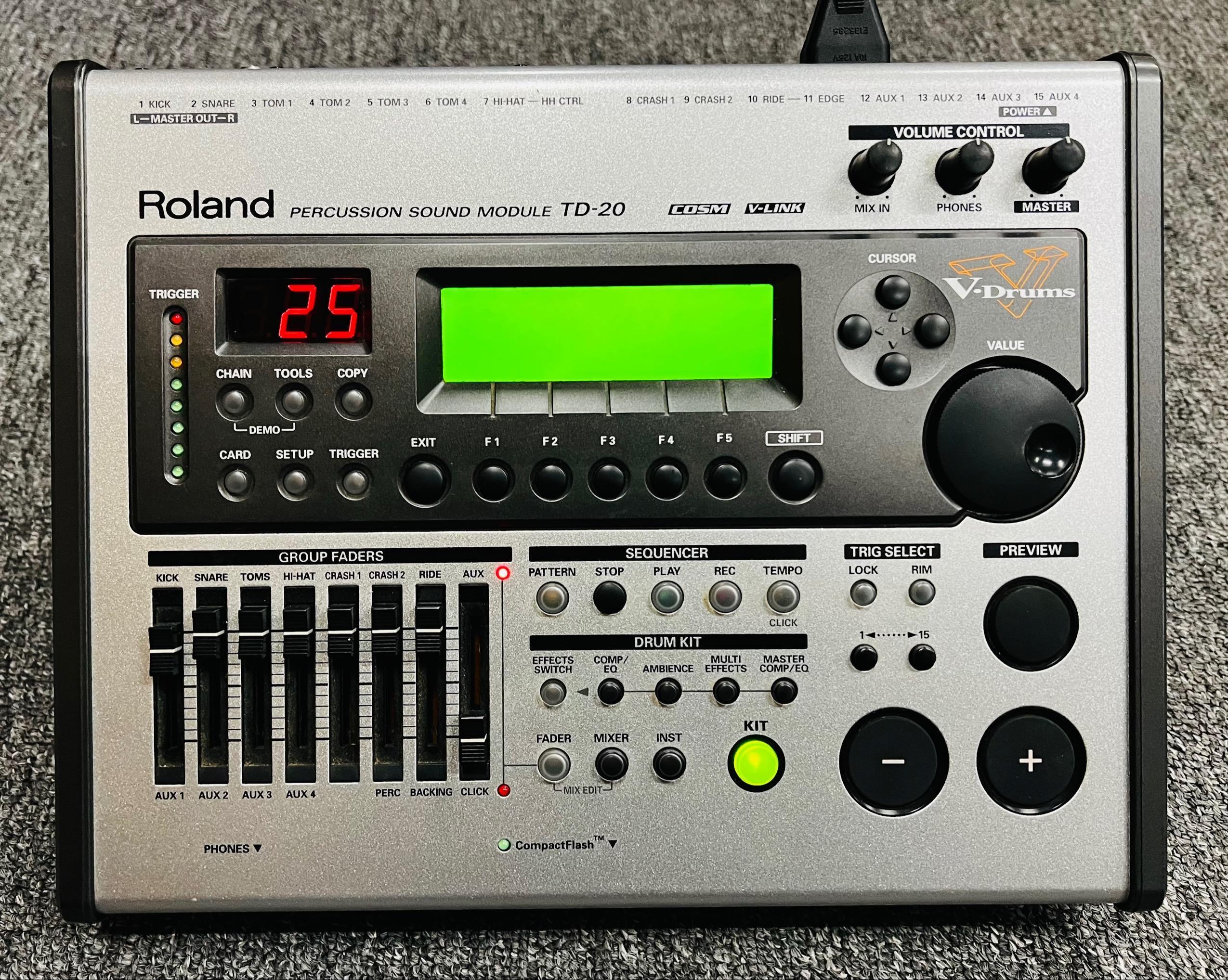 Used Roland TD-20 TD20 Module Drum - Sweetwater's Gear Exchange
