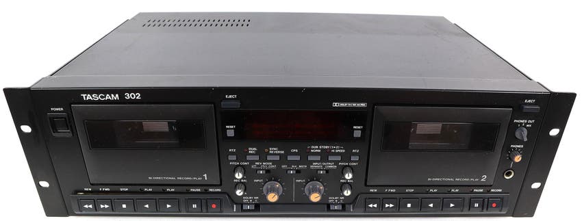 Used Tascam 302 Dual Cassette Deck - Sweetwater's Gear Exchange