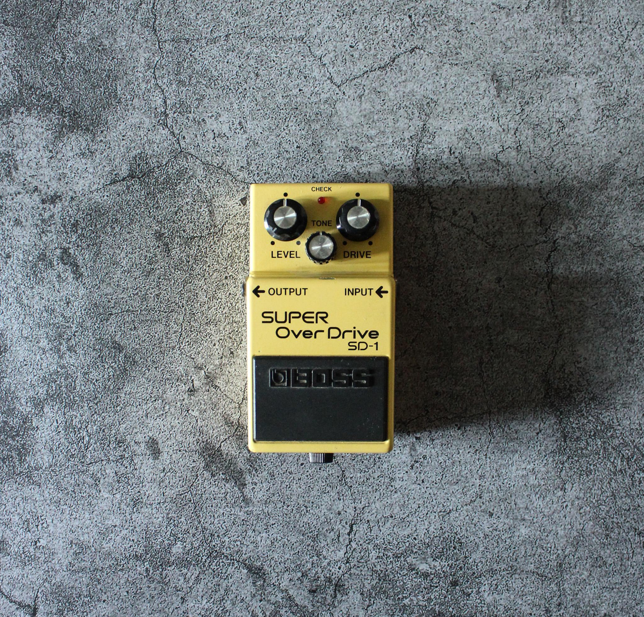 Used Boss SD-1 Super Overdrive Pedal Dated - Sweetwater's Gear Exchange