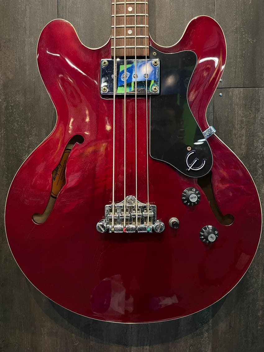 Used Epiphone Rivoli Cherry Korean Made in the Peerless Factory with ...