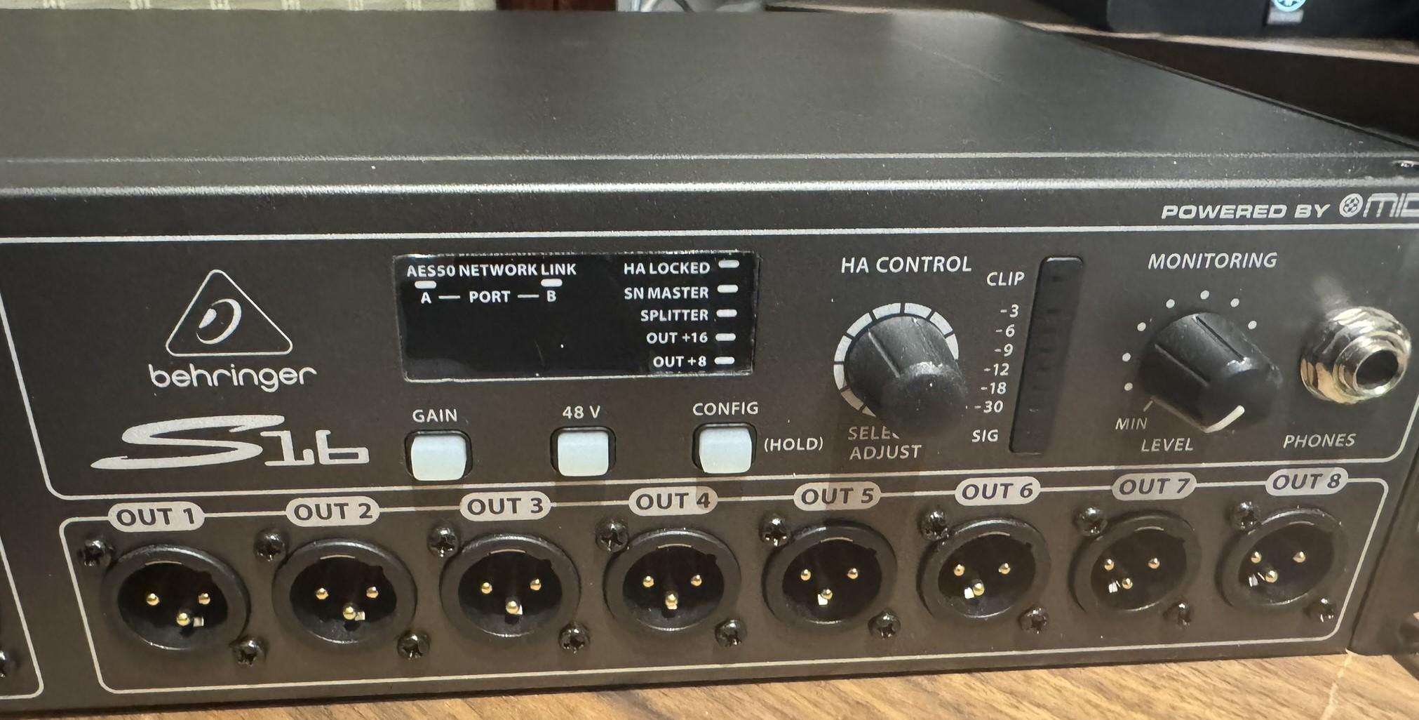 Used Behringer S16 16-input / - Sweetwater's Gear Exchange