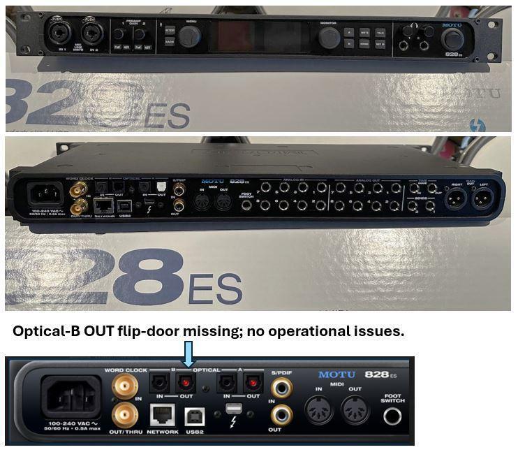 Used MOTU 828es 28x32 Thunderbolt / - Sweetwater's Gear Exchange