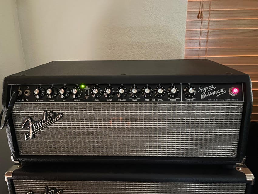 Used Fender Super Bassman Head - 300-watt Tube Bass Head - Black ...