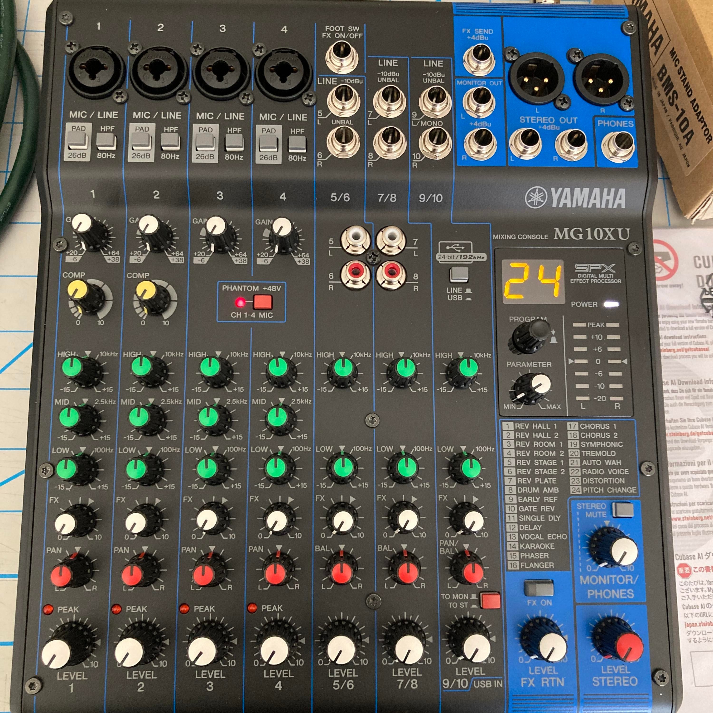 Used Yamaha MG10XU 10-channel Mixer - Sweetwater's Gear Exchange
