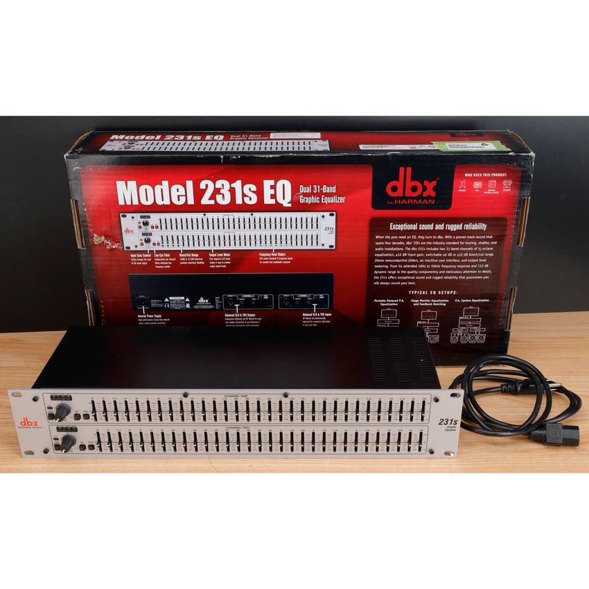 Used dbx 231s Dual 31-band Studio Equalizer - Sweetwater's Gear Exchange