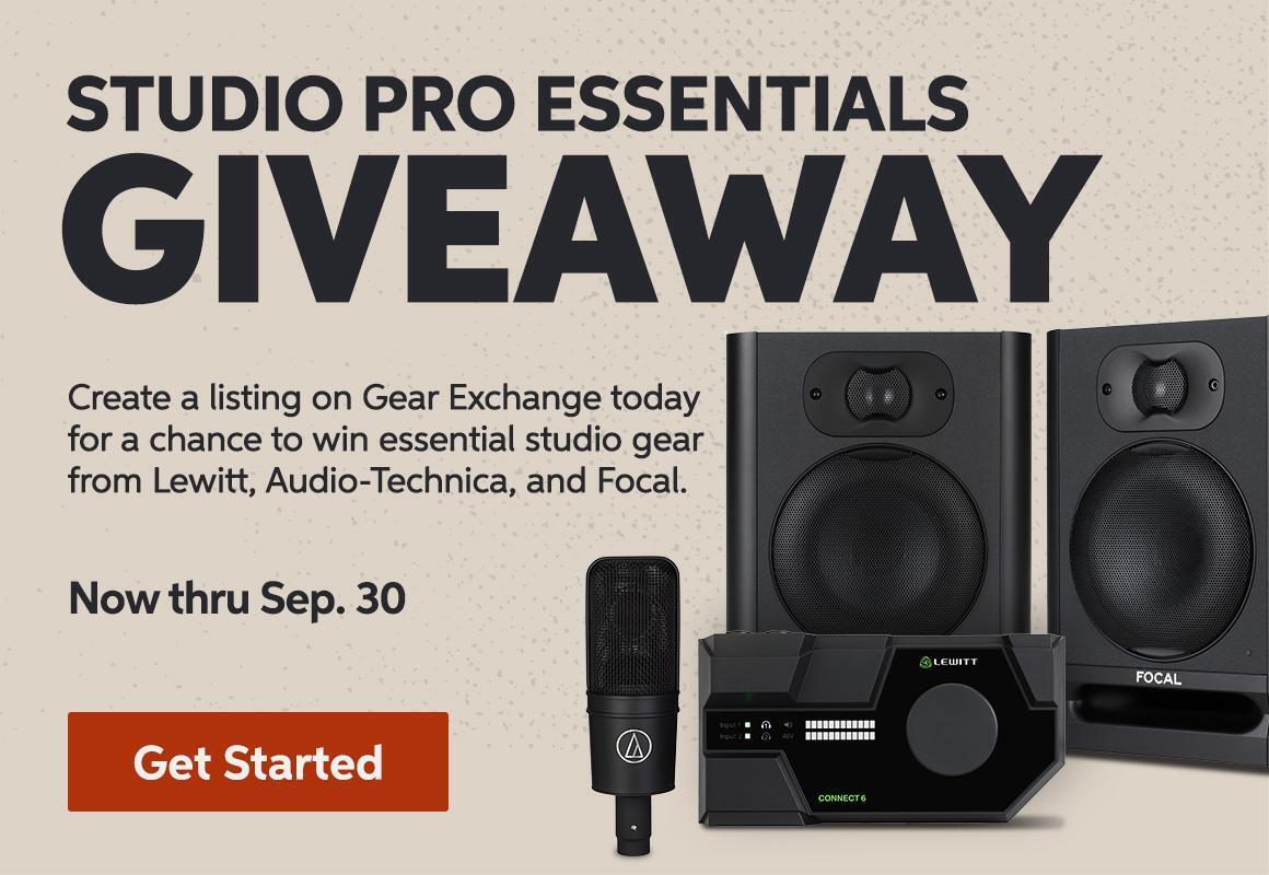 September Studio Gear Giveaway - Sweetwater's Gear Exchange