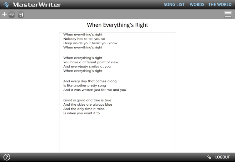 MasterWriter 3.0 - InSync