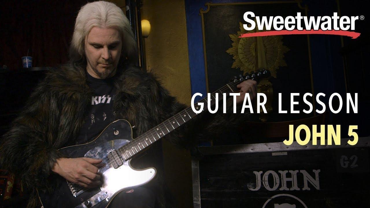 Guitar Lesson: John 5 Shares Alternate Tuning Licks and Behind-the-nut ...