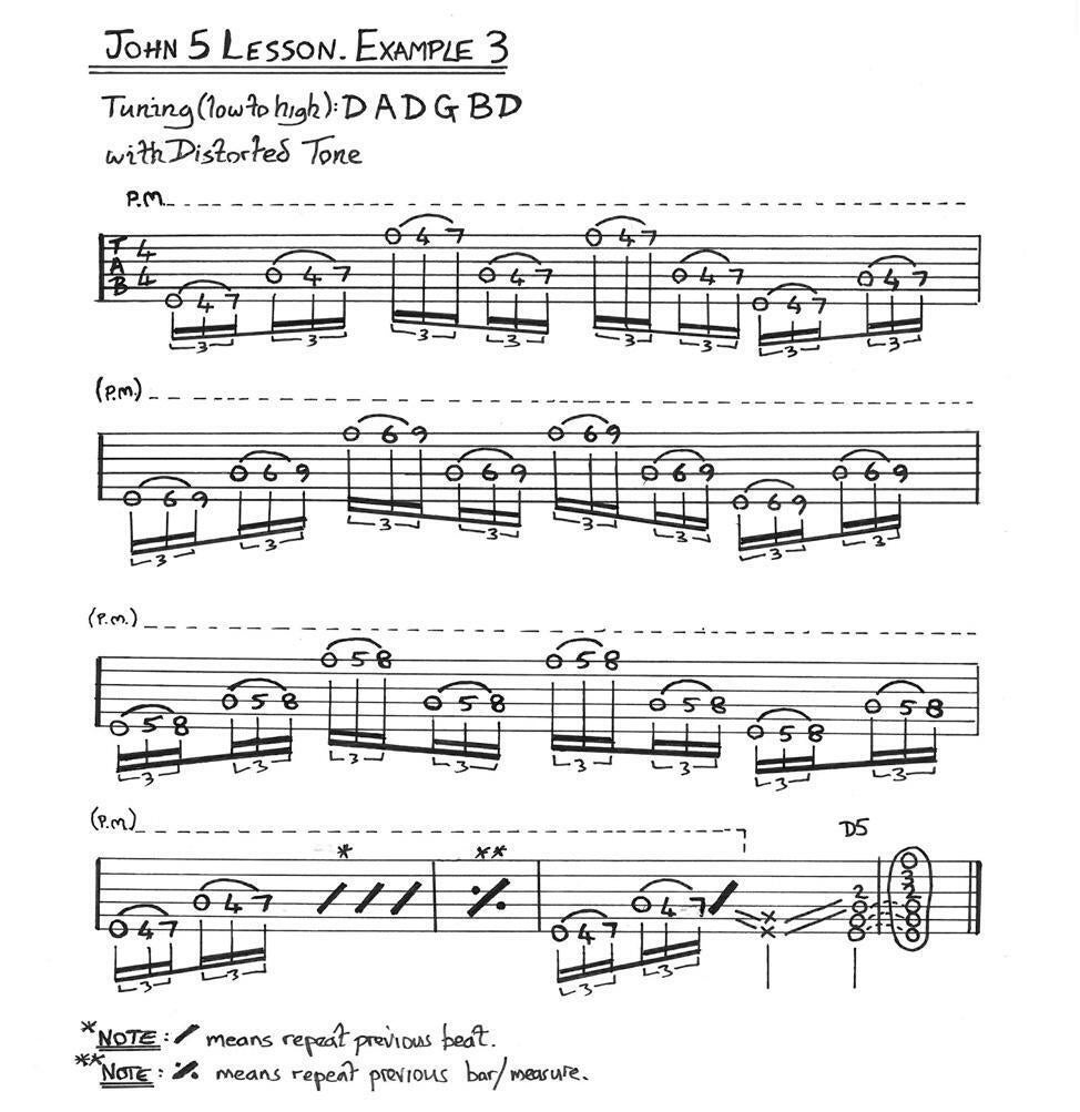Guitar Lesson: John 5 Shares Alternate Tuning Licks and Behind-the-nut ...