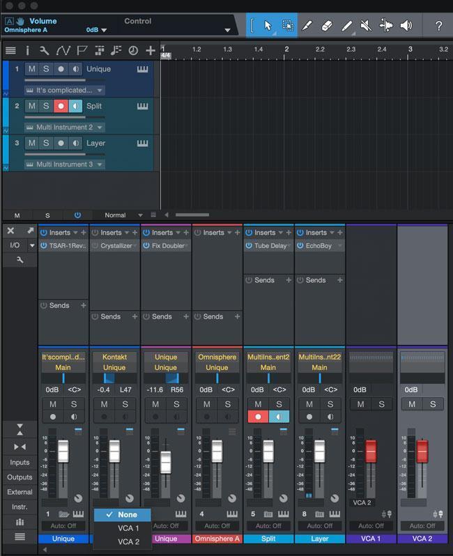 Setting Up Keyboard Layers and Splits in Studio One - InSync
