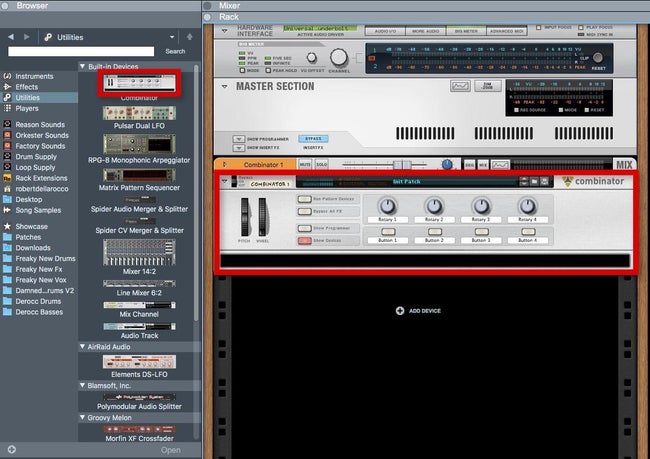 Creating Instruments in Reason for Live Performance - InSync