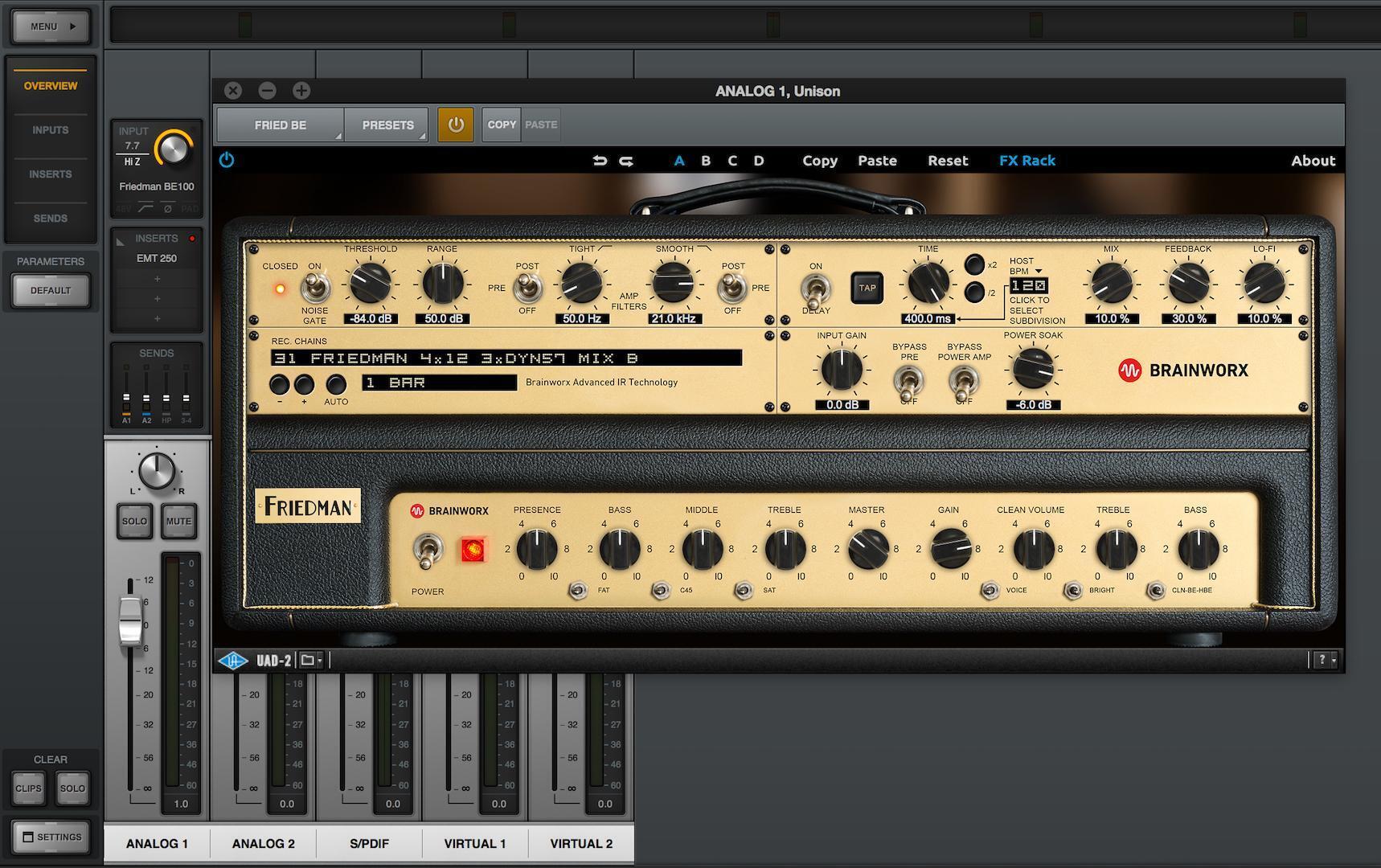 Recording Electric Guitar with Universal Audio's Apollo - InSync