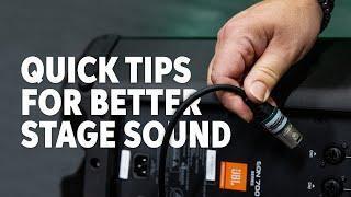 How to Set Up Stage Monitors - InSync