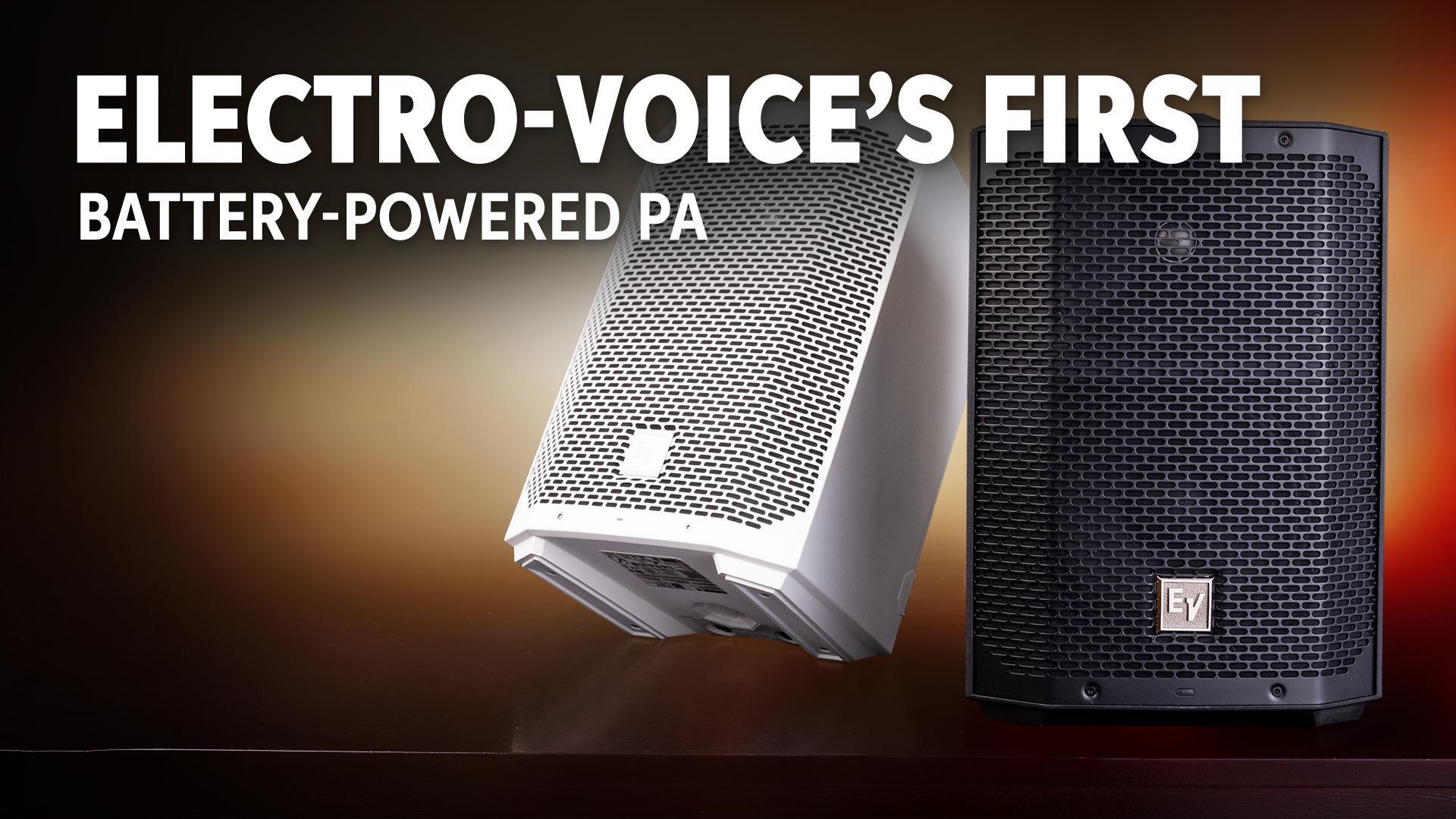 Electro-Voice Battery-powered Everse8 PA Speaker Overview - InSync