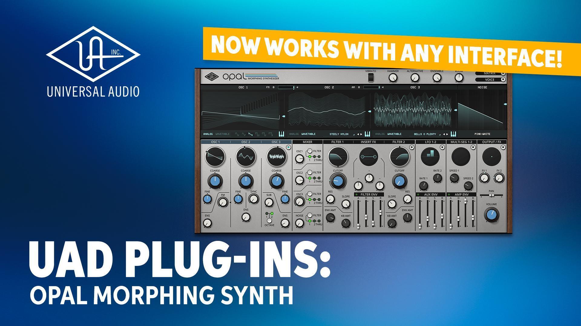 Universal Audio UAD Opal Morphing Synthesizer Plug-In Demo - InSync