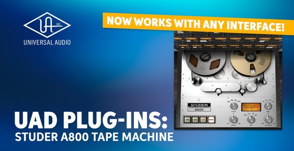 Universal Audio Studer A800 Multichannel Tape Recorder UAD Plug-in | Sweetwater