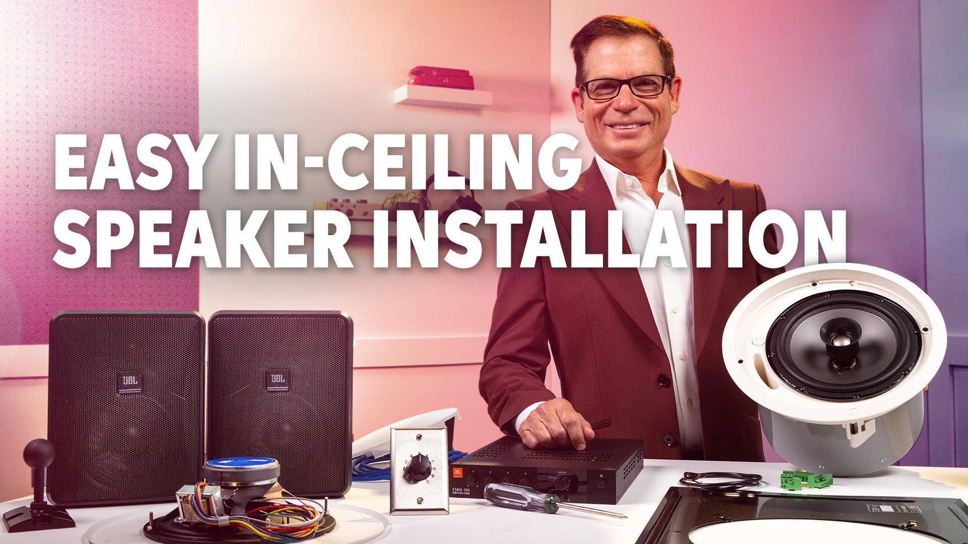 How to Install and Set Up In-ceiling Speakers - InSync