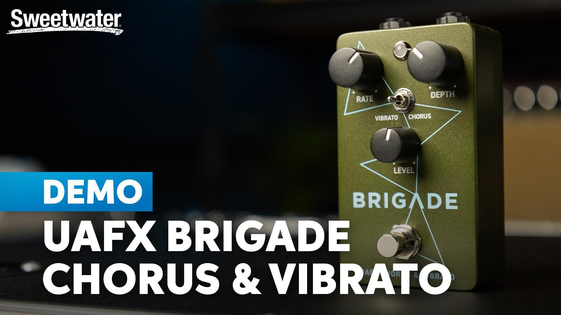 UAFX Brigade: A Dynamic Dyad of Iconic Chorus & Vaunted Vibrato - InSync