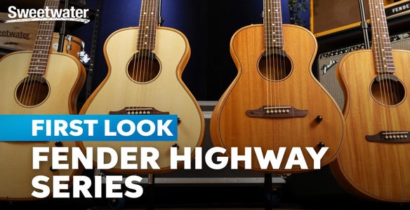 Fender Highway Series Parlor Acoustic-electric Guitar - Natural ...