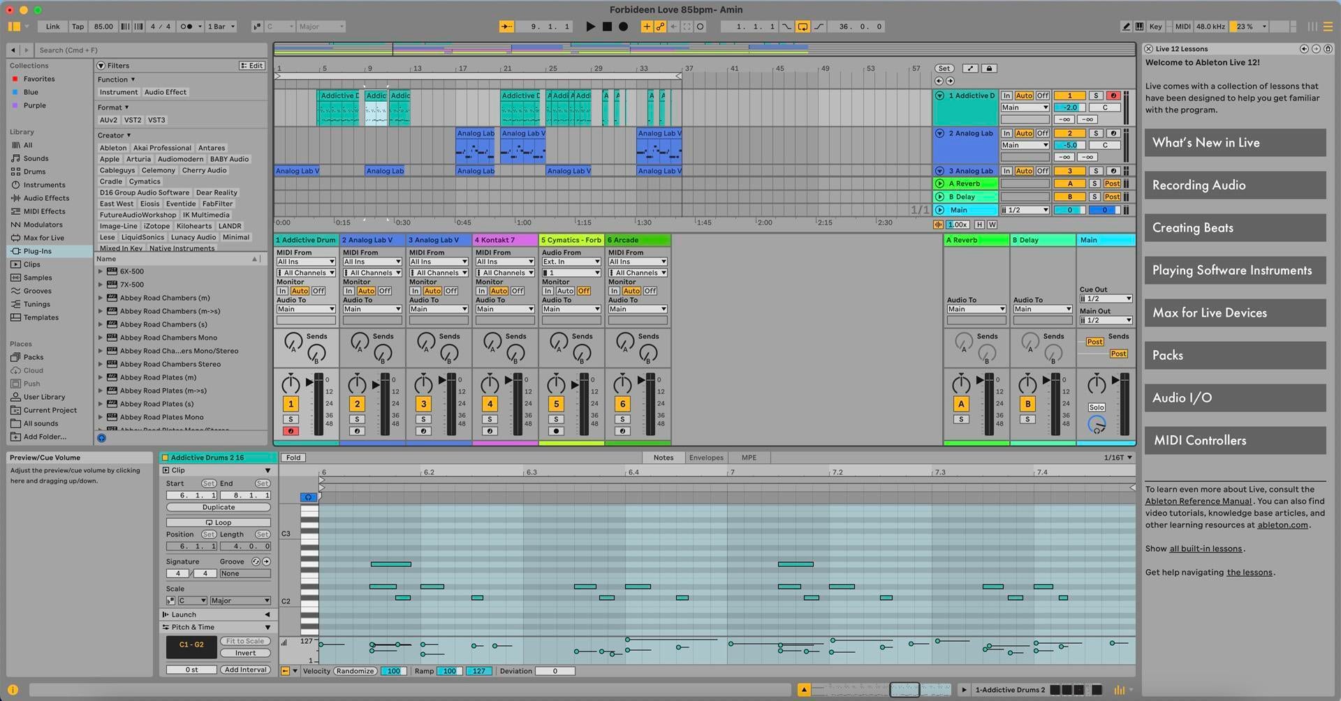 Getting Started with Ableton Live - InSync Getting Started with Ableton Live - InSync
