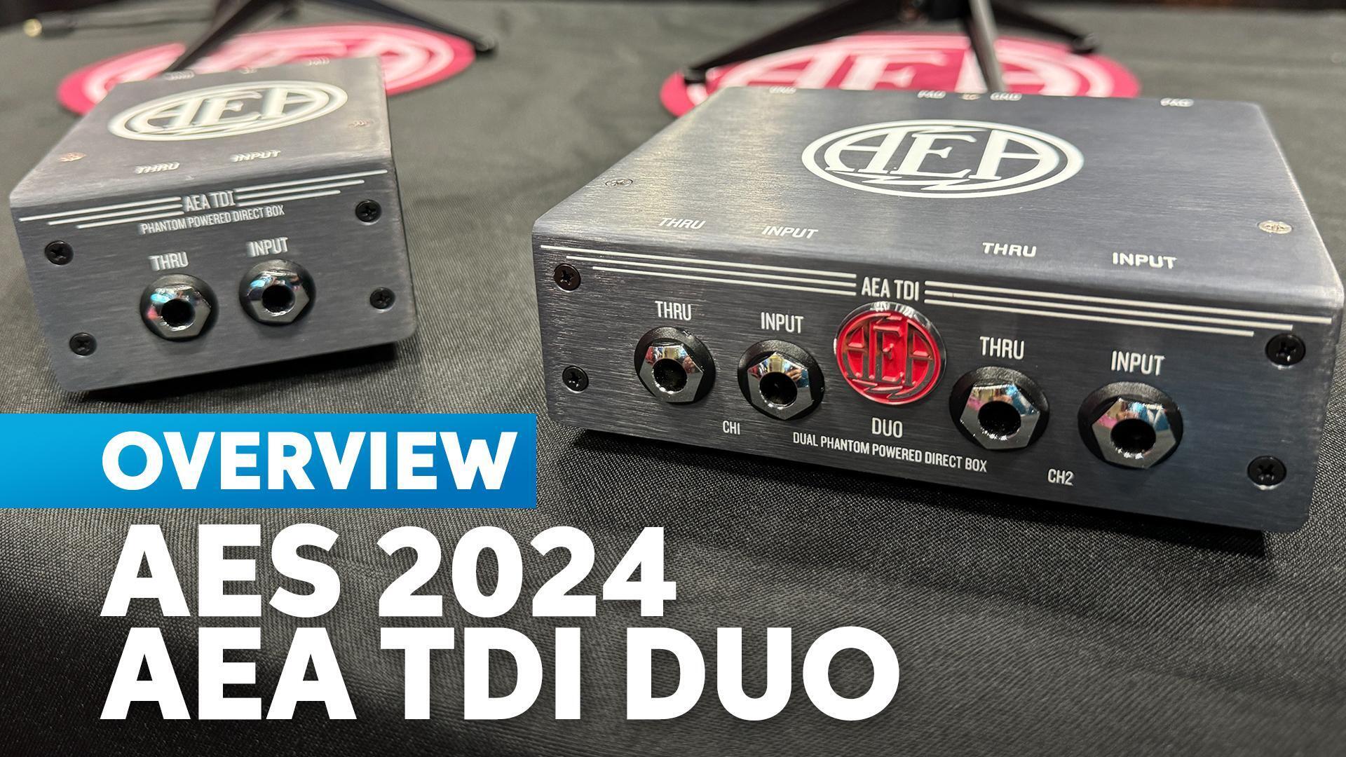 AES 2024: AEA Mono and Stereo Direct Boxes - InSync