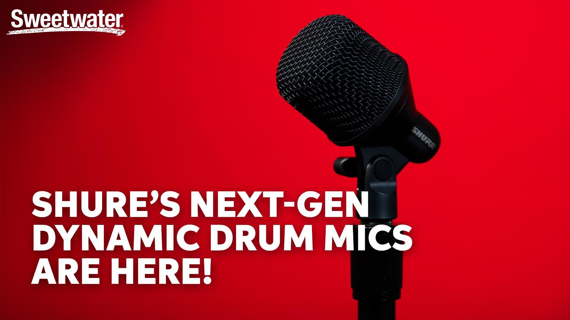 Shure Nexadyne NXN2 Kick Drum and NXN6 Tom/Snare Drum Mics - InSync
