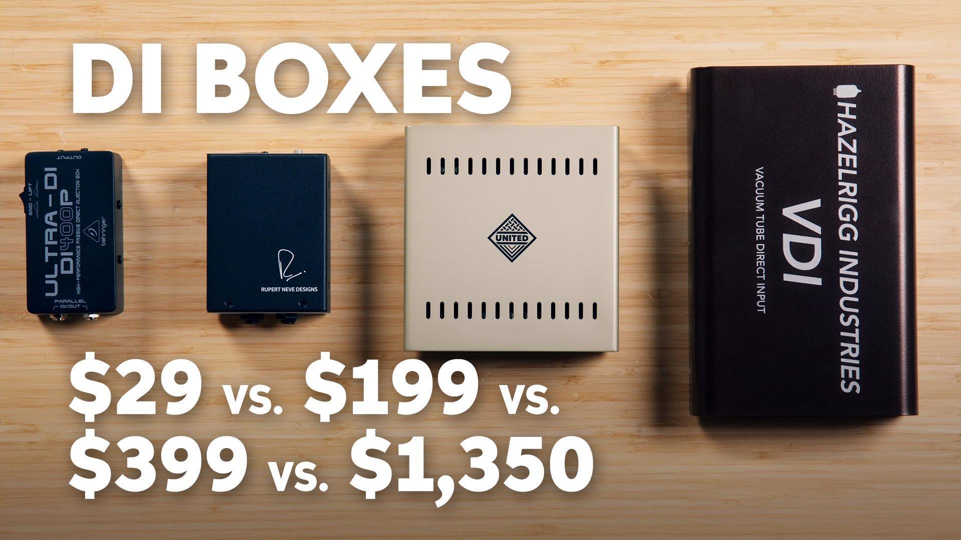 Which DI Box is Best for Me? Behringer DI400P, Rupert Neve Designs RNDI ...