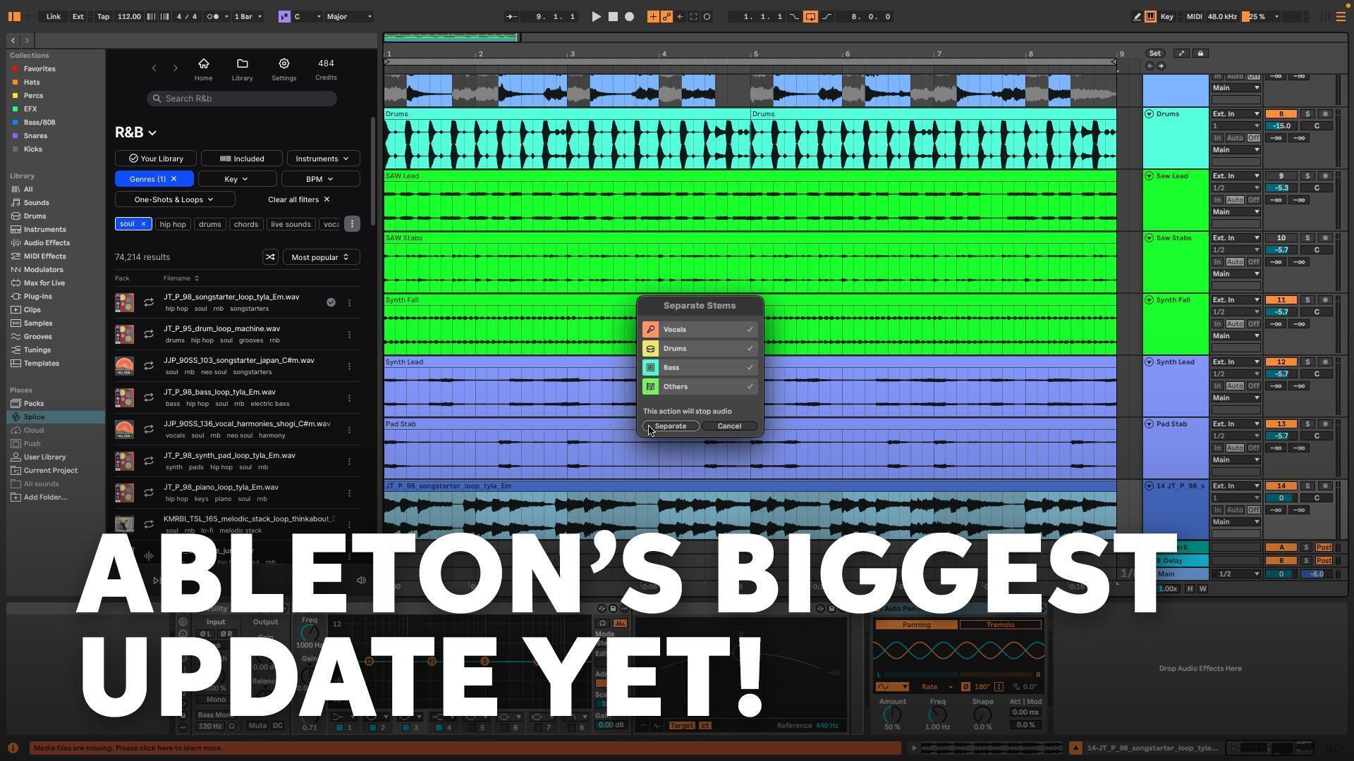 Ableton Live 12.3 Huge Update: Stems, Splice, Push 3 & Move Review - InSync