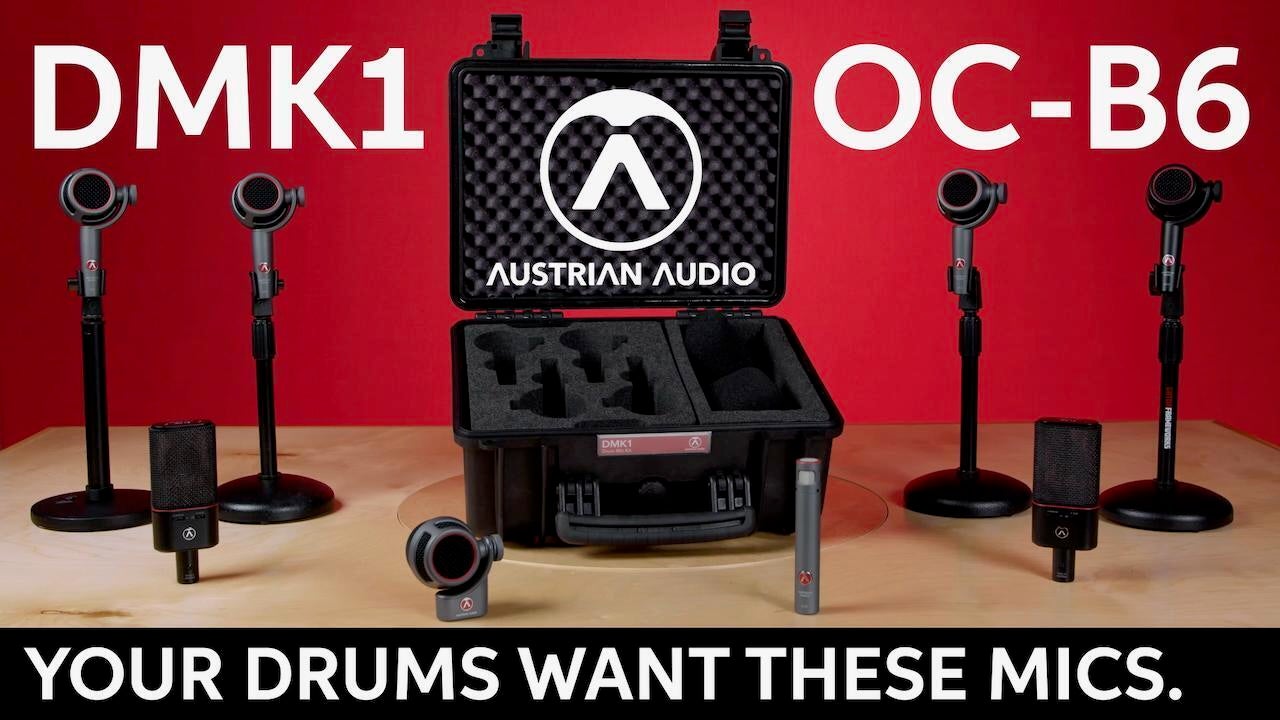 Austrian Audio DMK1 Drum Mic Pack & OC-B6 Kick Microphone Demo - InSync