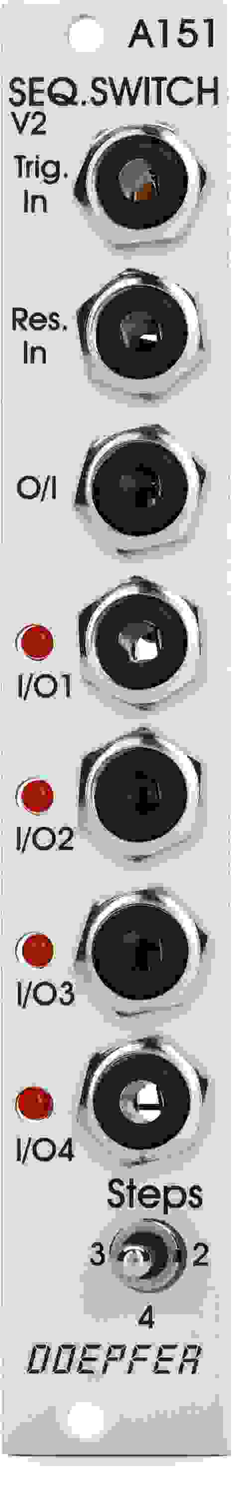 Doepfer A-151 Quad Sequential Switch Eurorack Module - Standard Edition | Sweetwater