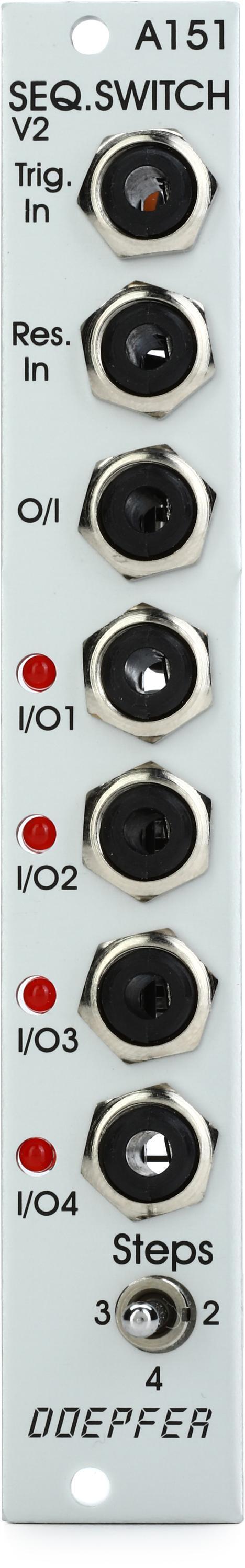 Doepfer A-151 Quad Sequential Switch Eurorack Module - Standard Edition | Sweetwater