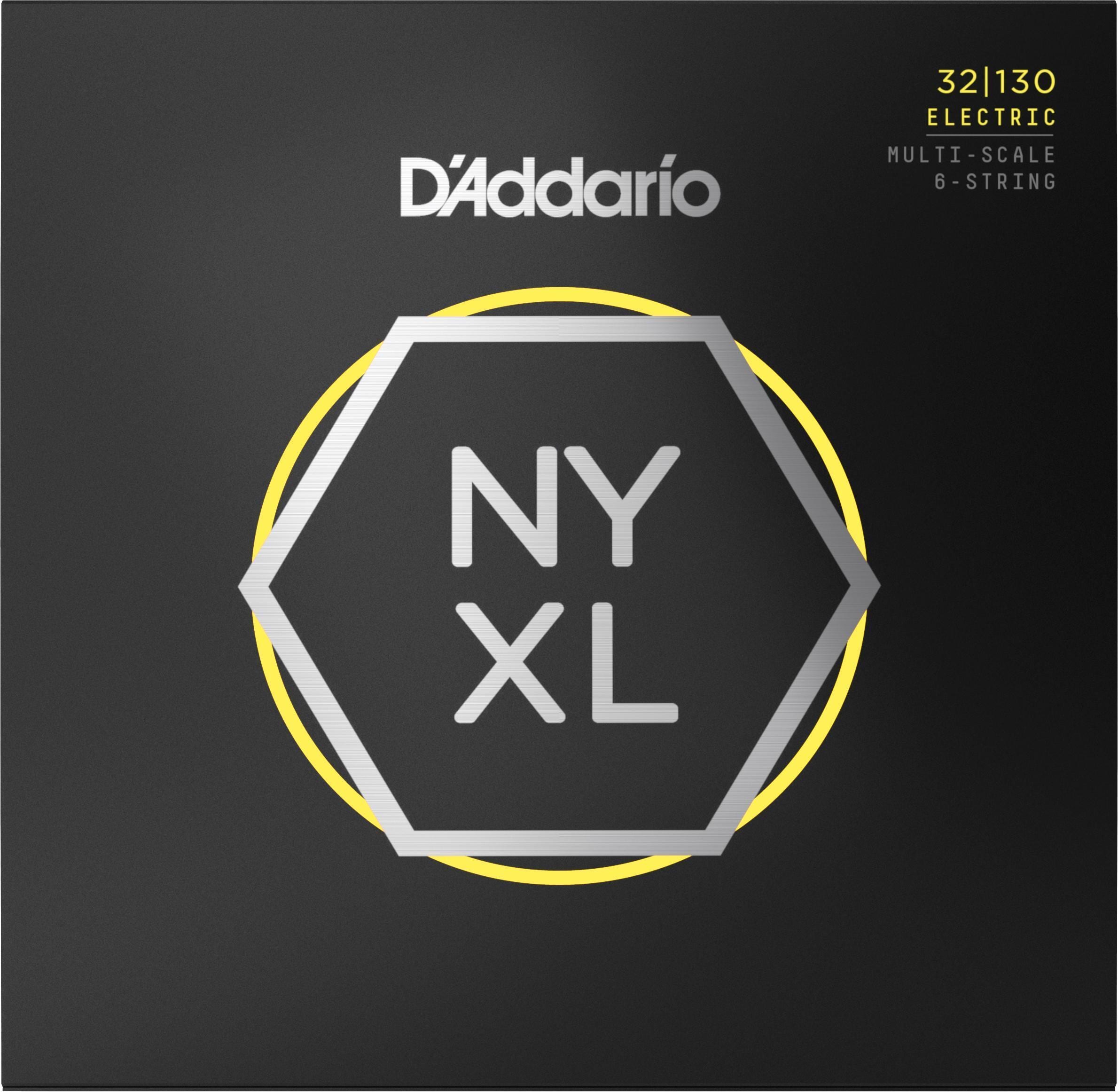 D'Addario NYXL32130MS NYXL Multi-scale 6-string Bass Strings - .032-.130 | Sweetwater